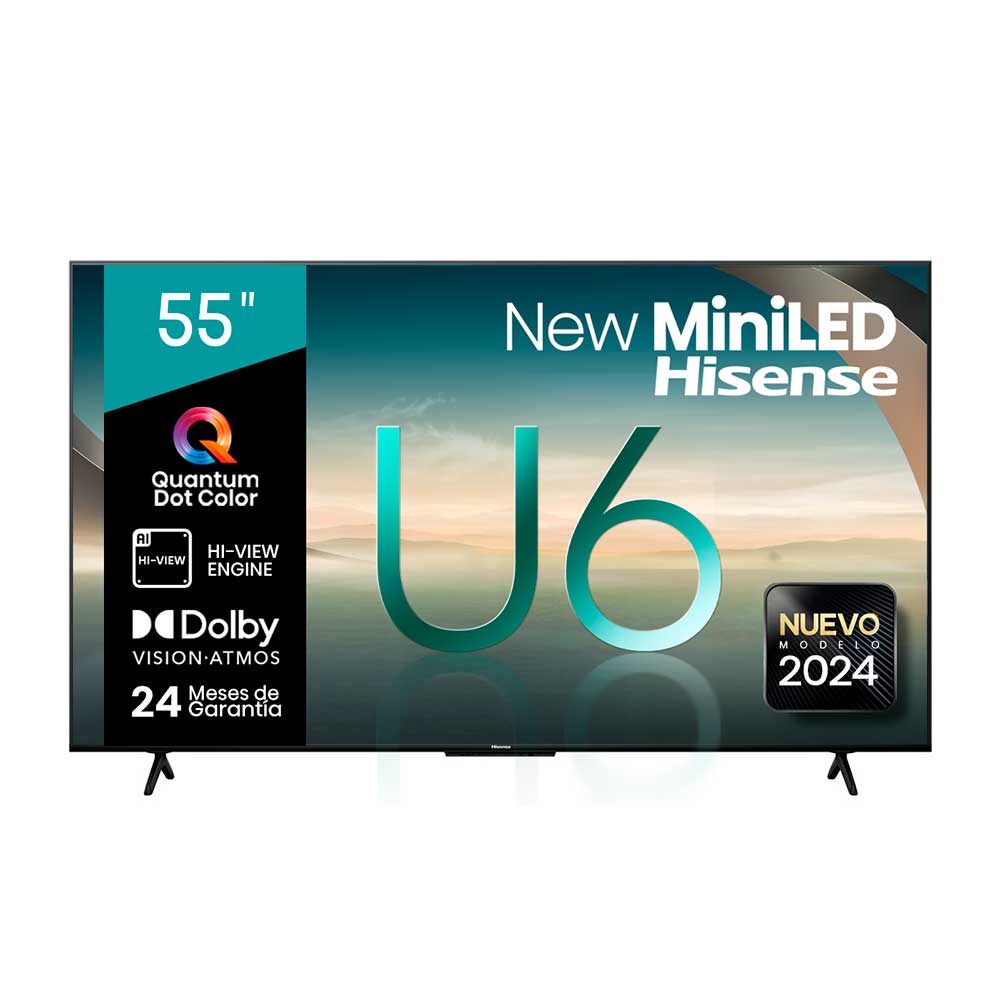 Mini LED 55" Hisense 55U6N Smart TV 4K UHD | Abc