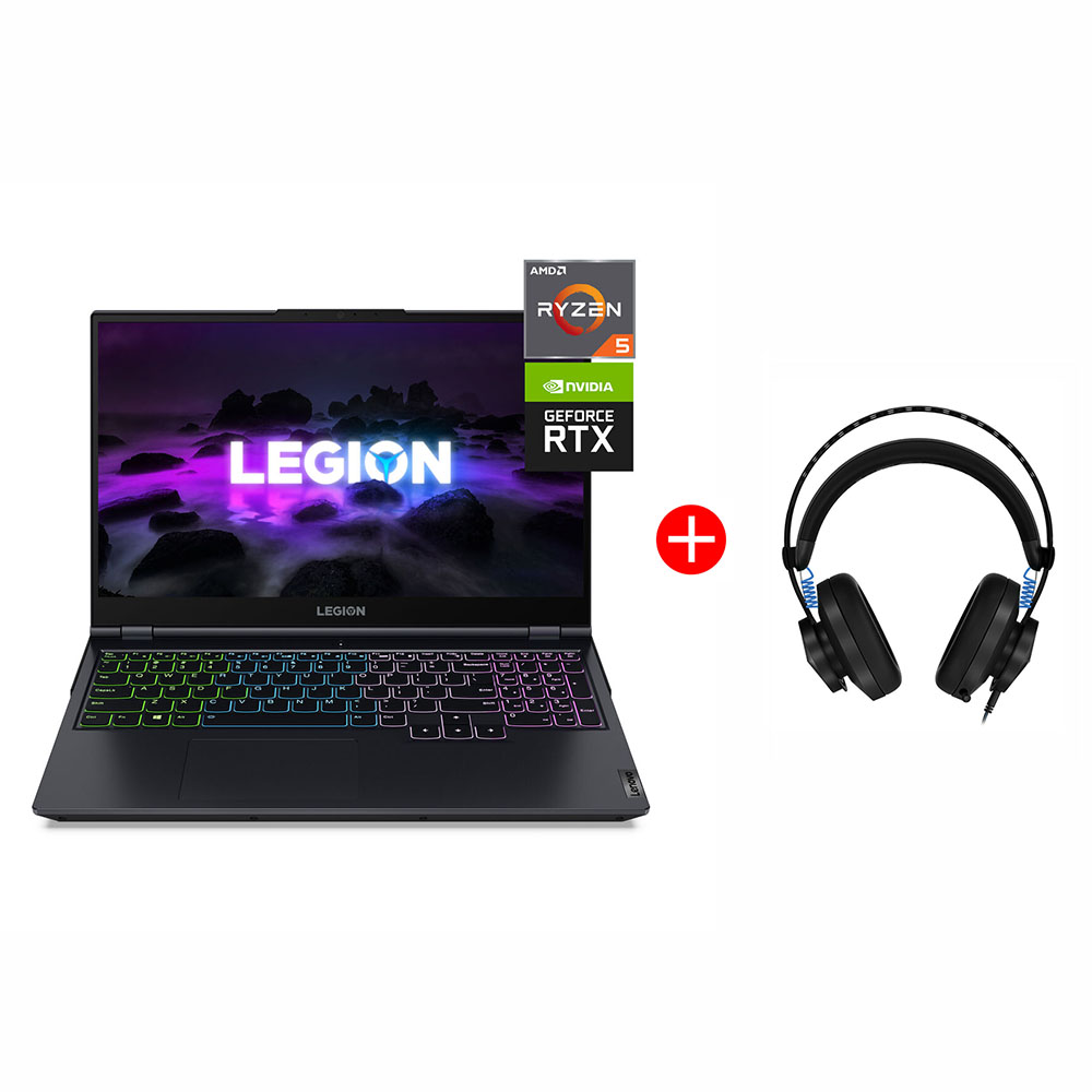 Combo Notebook Gamer Lenovo Legion 5 Ryzen 5-5600H 8GB 512GB SSD 15.6 ...