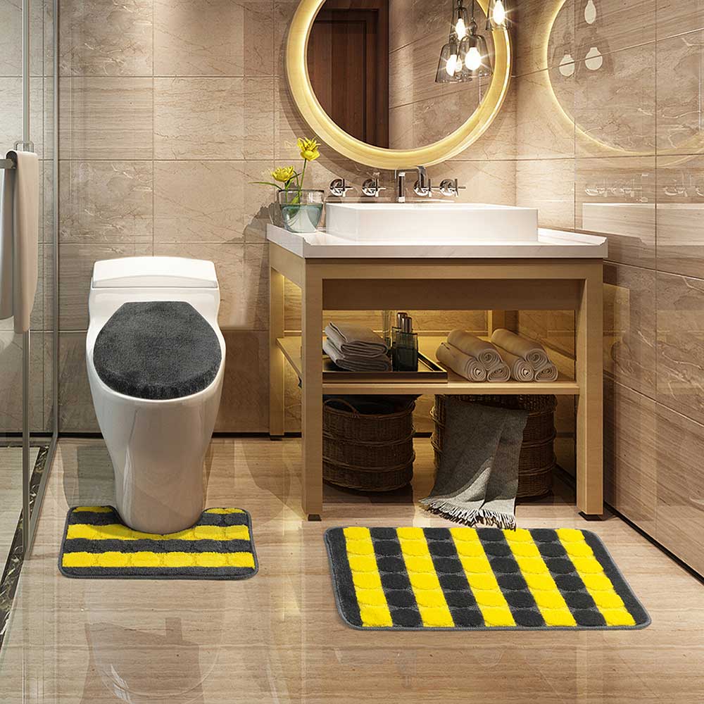 Set 3 Accesorios de Baño Modalfo Bañomi Amarillo | Abc