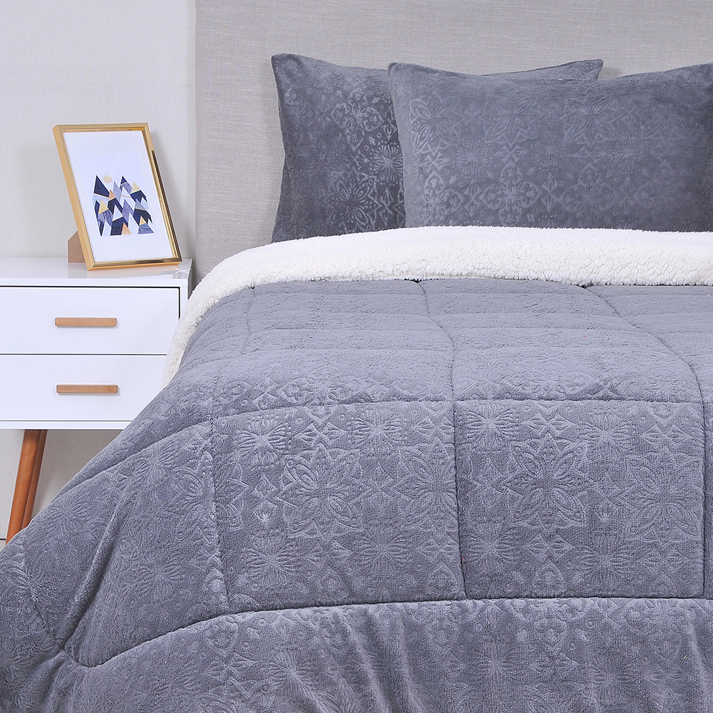 Plumón Mashini Emboss 2 Plazas Coral | Abc