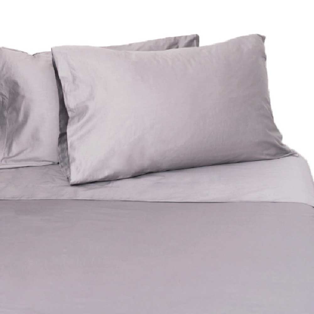Juego de Sábanas Relan 300 Hilos 1,5 Plazas Gris | Abc