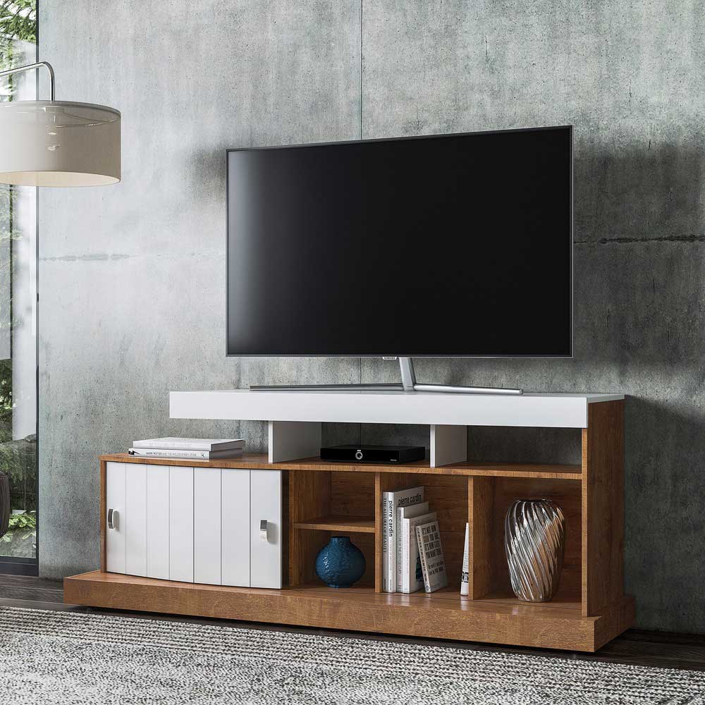 Rack TV Onessta Everest Hasta 50" Canela Blanco | Abc