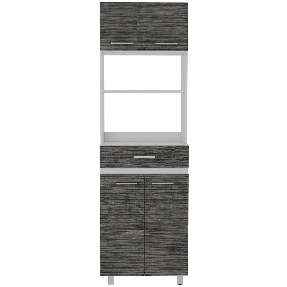 Mueble Microondas TuHome Sicilia Blanco - Roble Gris | Abc