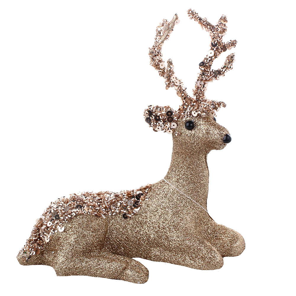 Reno Sentado Dorado Santini 20 cm | Abc