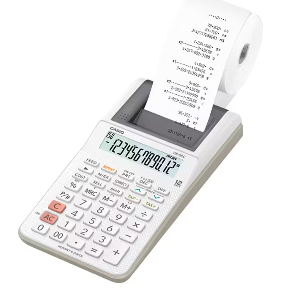 Calculadora de Escritorio Casio HR-8RC-WE | Abc