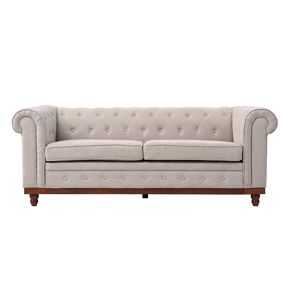 Sofá Favatex Chesterfild 3 Cuerpos Café | Abc